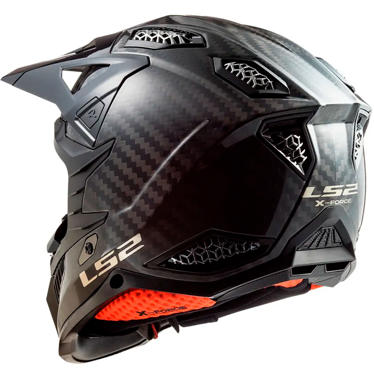 Capacete LS2 MX703 X-Force C Solid Carbon