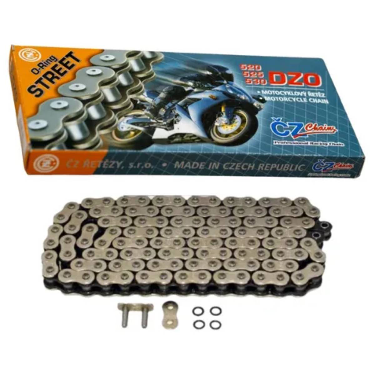 Corrente CZ Chains 520H DZO Com Retentor em O 120L